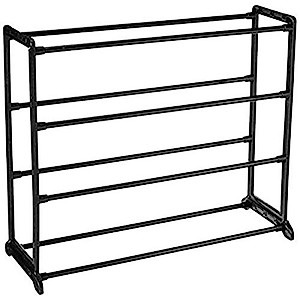 Sunbeam 12-Pair Shoe Rack, Black (SR00754)