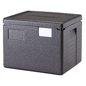 Insulated Pan Carrier & Hot Box Food Warmer for Catering, Restaurants & Deliveries - Lightweight Thermal Container to Keep Food Hot During Transport - Top Loader Half Size 8" Deep