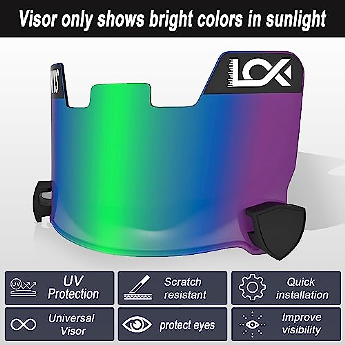 LOKIYS Football Visor - for Youth Football Helmets & Adult Football Helmets