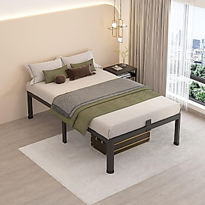 MAF 14 Inch Twin XL Metal Platform Bed Frames with Round Corner Legs, 3000 LBS Heavy Duty Steel Slats Support, Noise Free, No Box Spring Needed, Easy Assembly