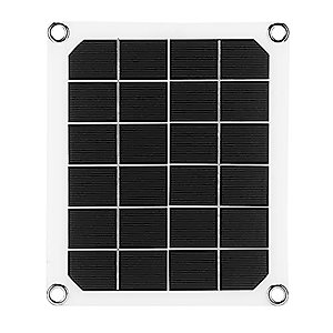 Solar Powered Fan, 6V 10W Solar Panel Exhaust Fan Waterproof Solar Power Extractor Fan USB Solar Panel Greenhouse Fan, for RV Greenhouse Pet House Chicken House