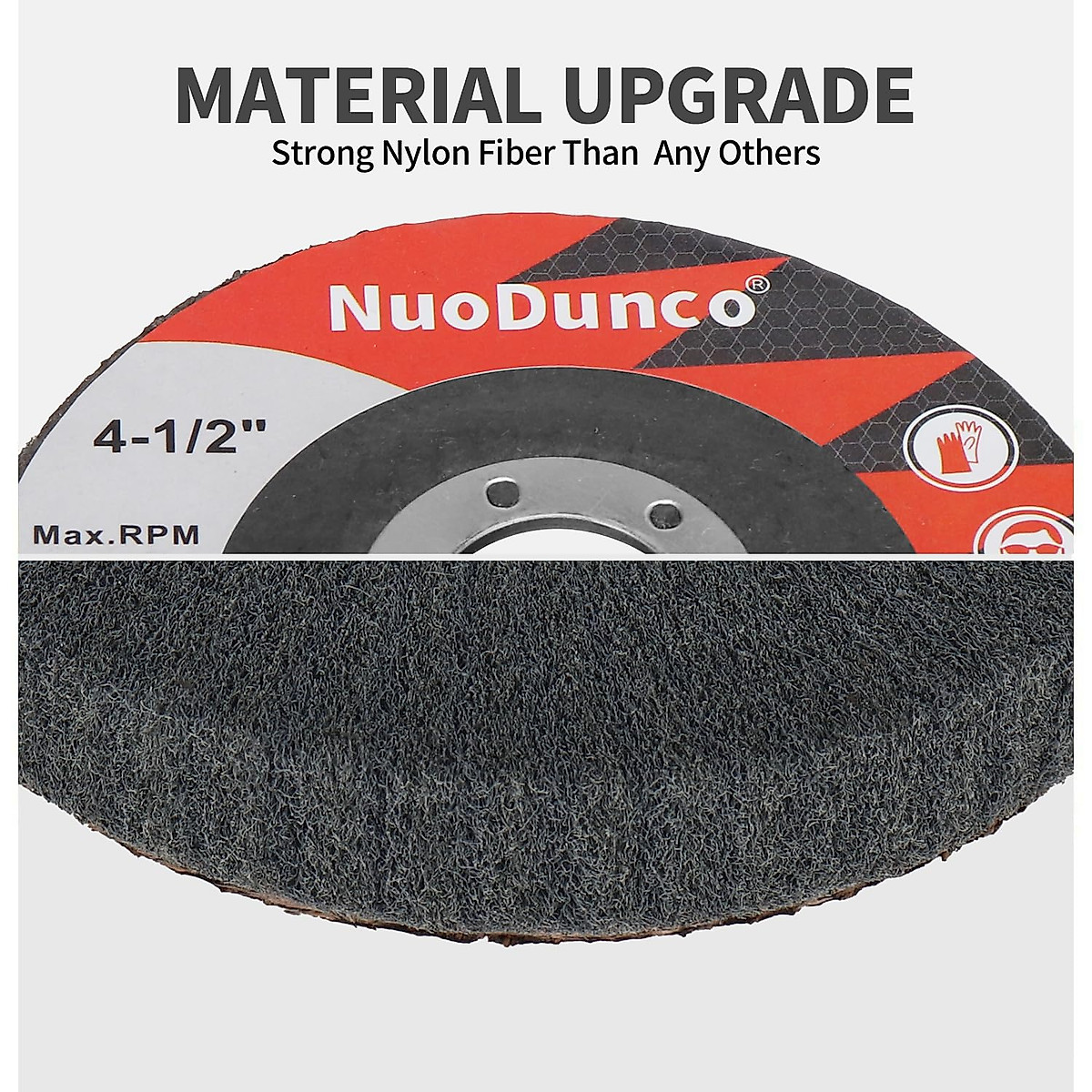 NuoDunco 15Pcs 180# 320# 600# Scour Flap Disc 4 1/2 Inch Angle Grinder Attachment for Metal & Wood Scouring Pads Polishing Wheel Sanding Disc Paint Rust Remover