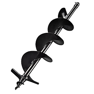 YesHom 6" Earth Auger Drill Bit for Planting Flower Fence Post Hole Digger Gardening DIY Projects