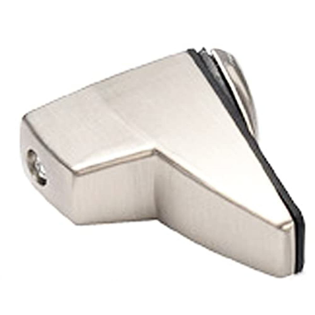 XVL 15.5-Inch Bathroom Glass Shelf, Brushed Nickel GS3004A-L