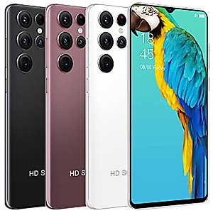 Unlocked Cell Phones, S22 Ultra 5G Android Smart Phone HD Full Screen Phone, 2+16GB RAM 6.53inch Touch Screen Dual SIM Mobile Cell Phone, Best for Father Childrens (White)