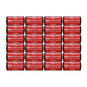 SureFire SF12-BB 123A 3-Volt CR123 Lithium Batteries - 24 Pack