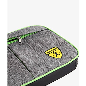 Killerspin Optima Ping Pong Paddle Carry Case| Padded Table Tennis Racket Cover| Reinforced Padded Polyester Bag for 2 Ping Pong Bats| Side Accessory Pocket for 8Ó Tablets| Protective Zipper Enclosure