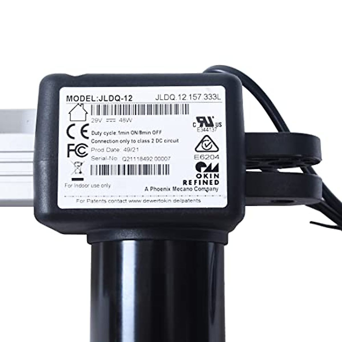 Okin Refined R Motor JLDQ 12 & JLDQ.12.157.333L for Power Recliner Actuator Replacement, Electric Sofa Bed Lift Chair Motor Replacement for JLDQ.12.157.333D/E/F/G/H/I/J/K/O/P/Q