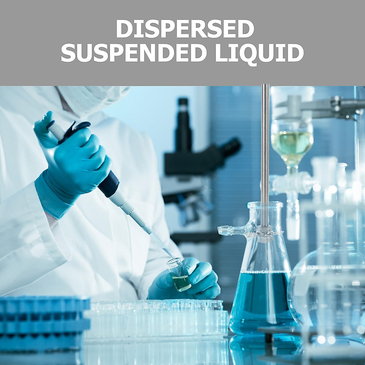 iplusmile 1 Set Three Blade Stirring Rod Stirring Bar Electric Overhead Stirring Rod Anchor Paddle Mixer Shaft Rod Stainless Steel Stirrer for Lab Industrial Mixing