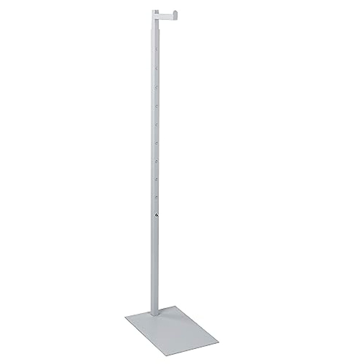 SSWBasics White Adjustable Single Costumer (Adjustable from 48" to 72")