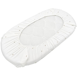 2 Pack Stretch Bassinet Sheet Moses Basket Sheet, Neutral Cradle Sheet for Bassinet Pads/Mattress, for Boys Girls (Black)