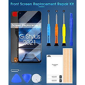 LCD Display for Motorola Moto G Stylus 2021 Screen Replacement for Moto G Stylus 2021 XT2115 XT2115-1 XT2115DL 6.8 inch Touch Screen Digitizer Glass Full Assembly with Repair Tools