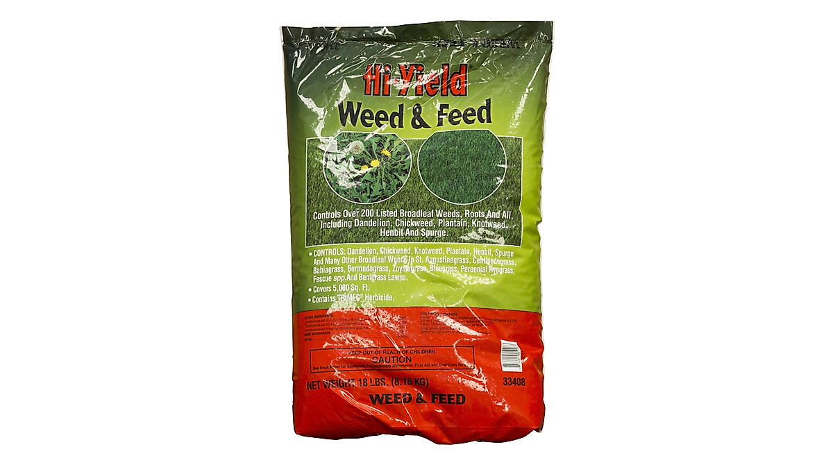 Hi-Yield Weed Killer Plus Lawn Fertilizer for Effective Weed Control