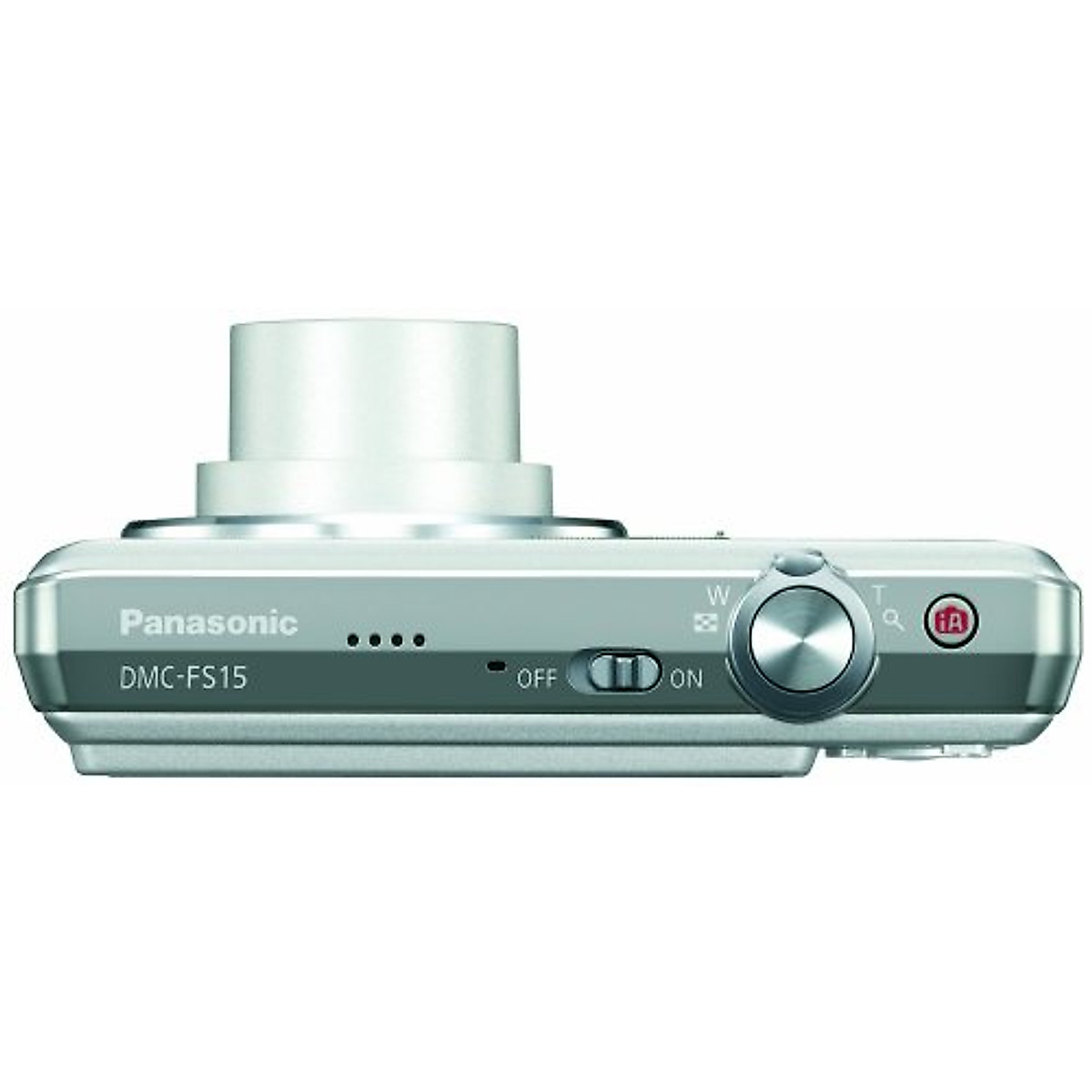 Panasonic Lumix DMC-FS15 12MP Digital Camera with 5x MEGA Optical Image Stabilized Zoom and 2.7 inch LCD (Silver)