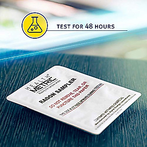 Radon Test Kit for Home - Easy to Use Charcoal Radon Gas Detector for Peace of Mind | 48-96h Short Term EPA Approved Radon Tester | Includes Lab Fees | Protect Yourself and Your Family | 2-Pack