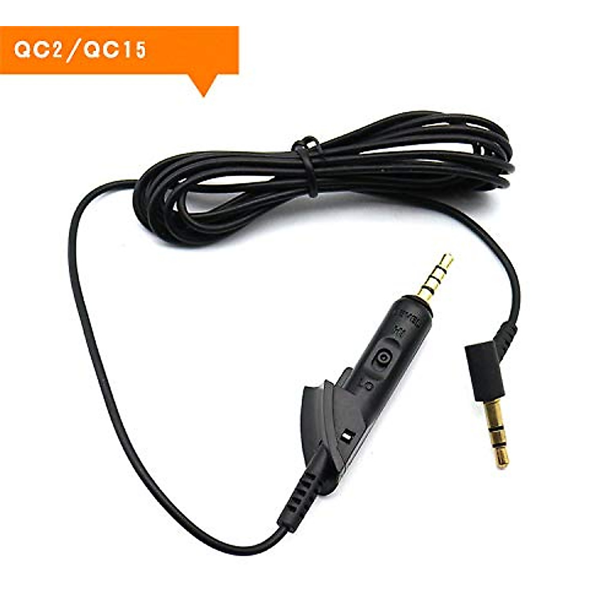Tobysome QC15 Replacement Audio Cable Cord Line Compatible with Bose QC15 QuietComfort 15 Headphones