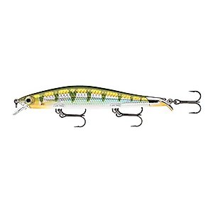 Rapala Ripstop Lure, Size 12, 4 3/4" Length, 4'-5' Depth, 1/2 oz, 3-#5 Hooks, Yellow Perch, Per 1, Multicolor, One Size, RPS12YP