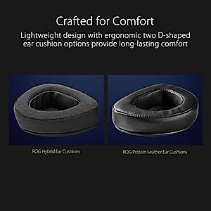 ASUS ROG Delta S Wireless Gaming Headset (AI Beamforming Mic, 7.1 Surround Sound, 50mm Drivers, Lightweight, Low-Latency, 2.4GHz, Bluetooth, USB-C, for PC, Mac, PS4, PS5, Switch, Mobile Device)-Black