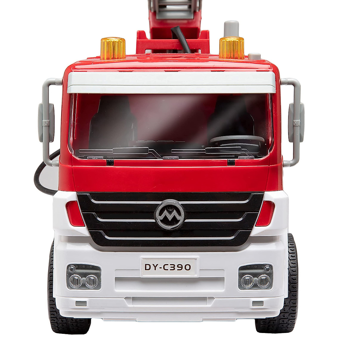 Toy Trucks for Toddlers – Trucks for 3 Year Old Boys and Girls – Deluxe Fire Truck Toy for Kids – Lights and Sound Effects – Cab Tilts and Button Roofs – Ideal for Birthday, Outdoor Play