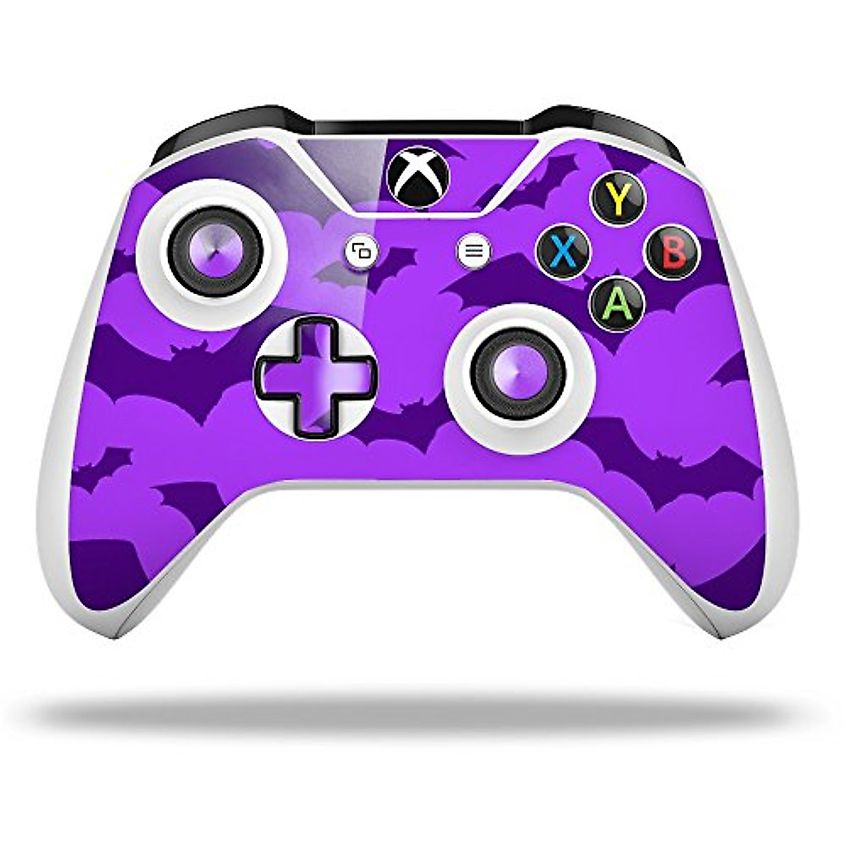 WraptorSkinz Decal Vinyl Skin Wrap compatible with XBOX One S / X Controller - Deathrock Bats Purple (CONTROLLER NOT INCLUDED)