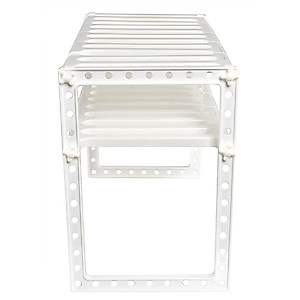 HOME-X Under Sink Storage Shelf, Expandable Cabinet Organizer for Kitchen - Expands16” to 26”