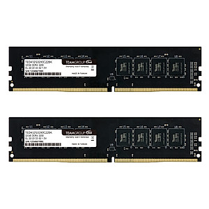 TEAMGROUP Elite DDR4 64GB Kit (2 x 32GB) 3200MHz (PC4-25600) CL22 Unbuffered Non-ECC 1.2V UDIMM 288 Pin PC Computer Desktop Memory Module Ram Upgrade - TED464G3200C22DC01