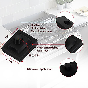 826885 Grate Rubber Feet Replacement for Wolf Range Stove Parts CG Series Gas Cooktop Grate Rubber Feet Wolf Range Grate Rubber Foot Stove Top Protector Burner Grate Pad replacement kit 4Pcs