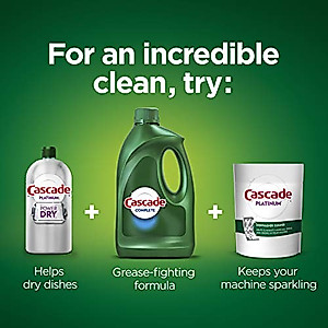 Cascade Complete Dishwasher Detergent Liquid Gel, Fresh Scent, 75 oz