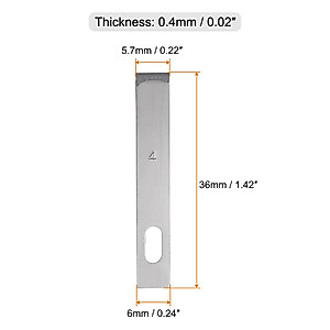 HARFINGTON 40pcs Exacto Knife Blades #4 Hobby Knife Replacement Blades Spare Precision Exacto Blades Hobby Knife Blade Refills for DIY, Art, Cutting, Carving, Scrapbooking, Stencil