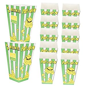 NOLITOY 100pcs Popcorn Boxes Snack Container Snack Box Container Ornament Container Disposable Popcorn Boxes Snack Containers Party Snack Container Popcorn Bucket Food Box Container Box