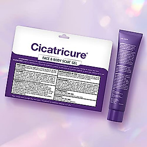 Cicatricure Face & Body Scar Gel, Scar Treatment for Old & New Scars, Stretch Marks, Surgery, Injuries, Burns and Acne Scar Treatment, 1 Ounce