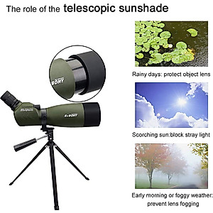 SVBONY SV14 Spotting Scope with Tripod Phone Adapter,25-75x70mm Spotting Scopes,Waterproof Spotter Scope,High Definition Sporting Scope,Scope for Bird Watching Shooting Range Scope