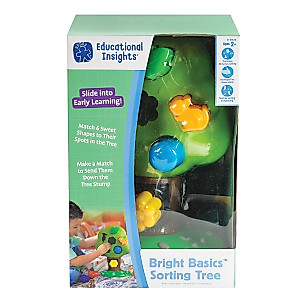 Educational Insights Bright Basics Sorting Tree, Shape Sorter, Matching Activity, Toddler Toys, Ages 2+