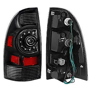 ALZIRIA LED Tail Light Rear Brake Lamp Compatible With 05-15 Tacoma 2005 2006 2007 2008 2009 2010 2011 2012 2013 2014 2015 Toyota Tacoma Driver Side And Passenger Side