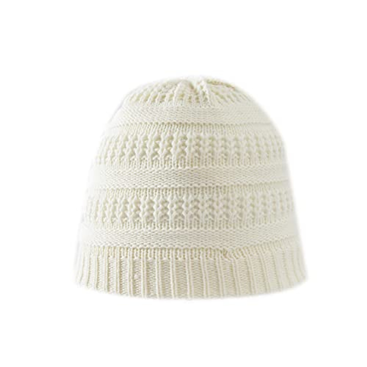 Tinncana 3 Pieces Kids Winter Beanies Glove Scarf Set, Knitted Toddler Cap Hat Touchscreen Mitten Neck Warmer for Boys Girls (White)