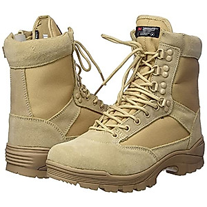 Mil-Tec Tactical Side Zip Boots Khaki Size 9 US