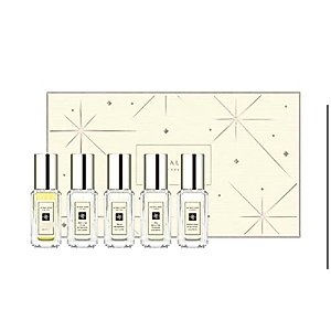 Jo Malone 5 piece Gift Set Wood Sage, English Pear, Mimosa Cardamom, Peony Blush, and English Pear Travel Size Perfume