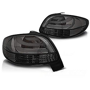 LED Rear Lights VR-934 Tail Light Assembly Tail Lamp 1 Pair Driver And Passenger Side Complete Set Smoke Bar compatible with Peugeot 206 1998 1999 2000 2001 2002 Hatchback 3 Doors 5 Door