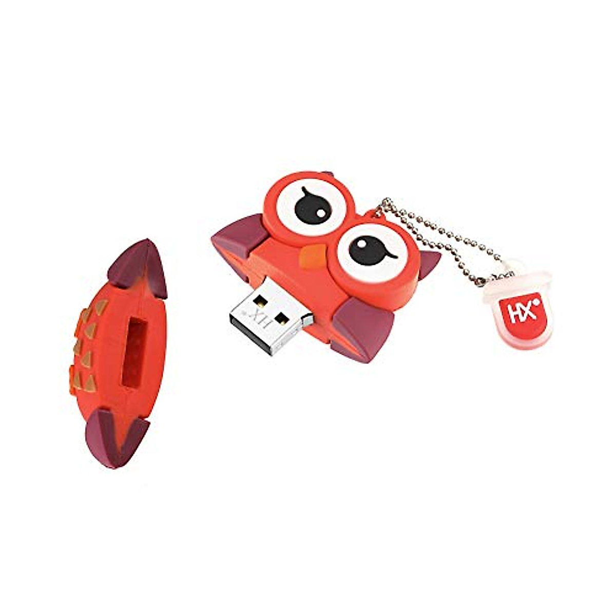 USB Flash Drive, 8GB / 16GB / 32GB / 64GB Silicone USB 2.0 USB Memory Stick Data Storage Pendrive Thumb Drives (64GB, Cute Owl)