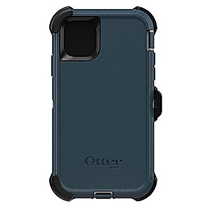 OtterBox iPhone 11 Defender Series Case - GONE FISHIN (WET WEATHER/MAJOLICA BLUE), rugged & durable, with port protection, includes holster clip kickstand
