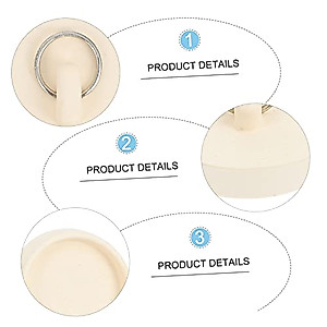 HOLIDYOYO 6pcs Rubber Sink Stopper Kitchen Sink Plug Sealing Sink Stopper Bathroom Drain Plug Drain Plug with Bathtub Drain Kitchen Sink Stopper Bathtub Stoppers Tub Drain Parts White