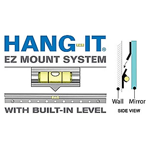 Gatco Beveled Easy Mount Mirror, 32" H x 24" W, Silver