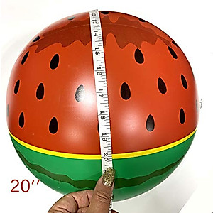 2pc Watermelon Beach Ball 20" Inflatable Ball Vacation Pool Party Beach Fun Games Adult Kids