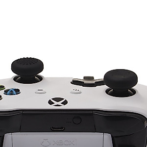 YoRHa Silicone Cover Skin Case for Microsoft Xbox One X & Xbox One S Controller x 1(Purple) with Pro Thumb Grips 8 Pieces