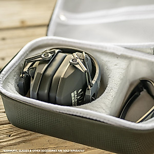 WALKER'S Weather-Resistant Durable Shockproof Dustproof EVA Scratch-Free Lining Protective Carrying Storage Case for Hunting Shooting Earmuff, Glasses & Accessories