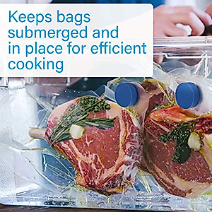 [4 pack] Sous Vide Magnets to Keep Bags Submerged and In Place - Sous Vide Accessories to Stop Floating Bags and Undercooking - Great Alternative to Sous Vide Weights, Balls, Clips, and Racks