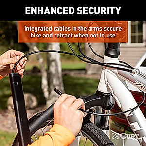 CURT 18088 Aluminum Tray-Style Platform Bike Rack Hitch Mount, Fits 2-Inch Receiver, 2 Bicycles