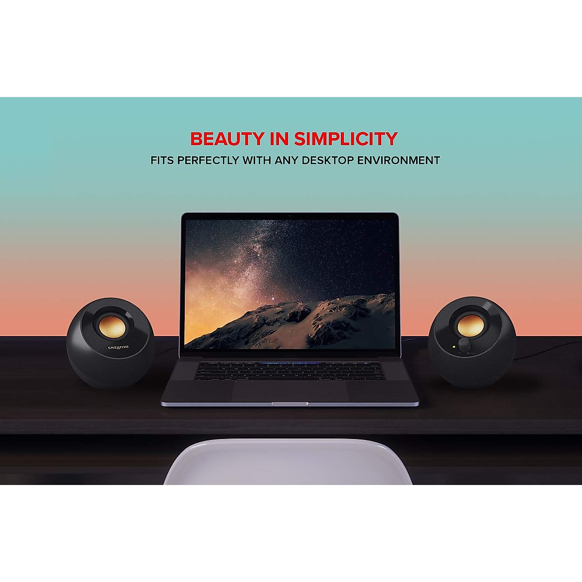 Creative Pebble Plus 2.1 USB-Powered Desktop Speakers with Powerful Down-Firing Subwoofer and Far-Field Drivers, Up to 8W RMS Total Power for Computer PCs and Laptops (Black)