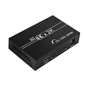 VSVABEFV 4K HD HDMI Switch, 4 Ports 4K x 2K HDMI 2.0 Switcher Hub Port Switches with IR Wireless Remote, for Mackbook HDTV Laptop Xbox 360 PS4 PS5