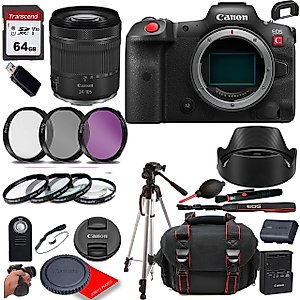 Canon EOS R5 C Mirrorless Camera RF 24-105mmf/4-7.1 is STM Lens+ Case + 64GB Memory(26pc)